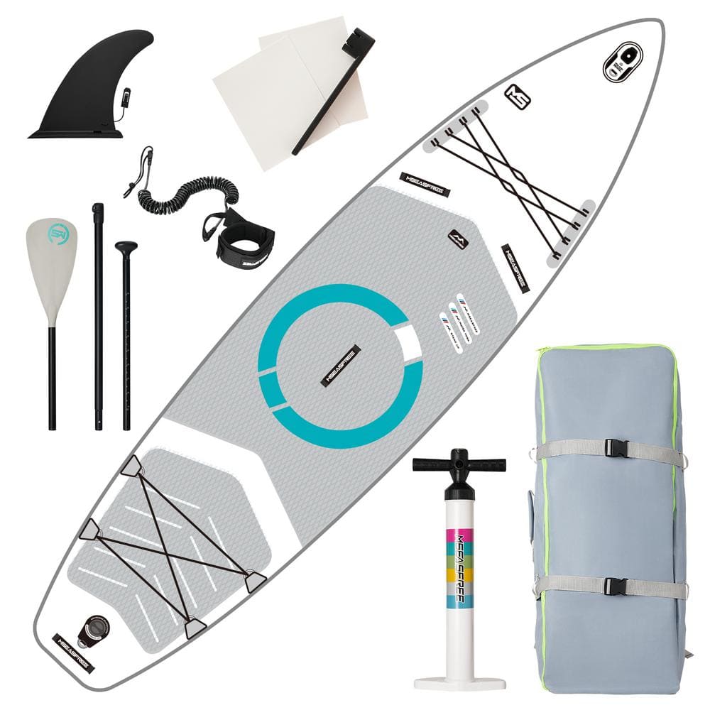 11 ft. x 34 in. Inflatable Paddle Board Surfboard, Stand Up SUP Paddle ...
