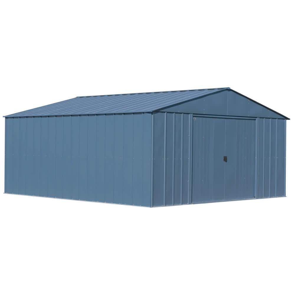 Arrow Classic Storage Shed 14 ft. W x 14 ft. D x 7 ft. H Metal Shed 196 ...