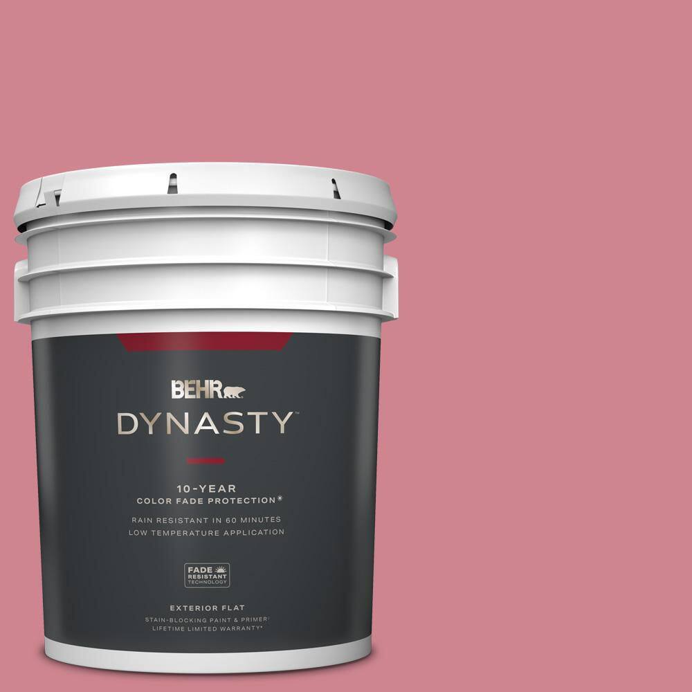 BEHR DYNASTY 5 gal. #130D-4 Rose Sachet Flat Exterior Stain-Blocking ...