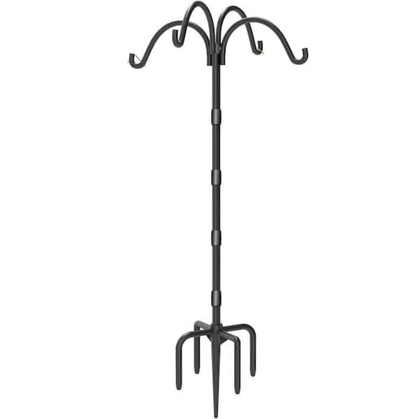 4-Hook lron Shepherds Hooks with Plastic Tube, 76 in. Heavy Duty Bird ...