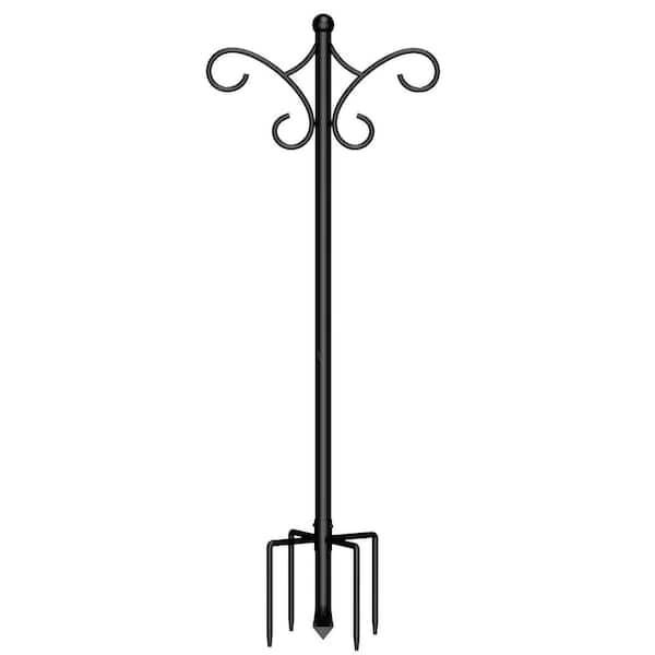 FAWEY TRED INC 108 in. Black Metal Double Shepherd Hook TGD3-2558 - The ...
