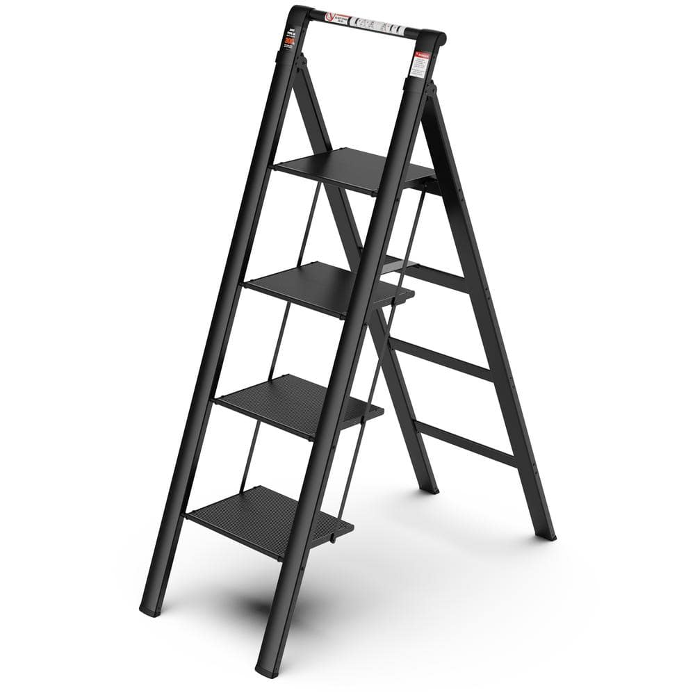 maocao hoom Aluminum Telescoping Multi-Position Step Ladder, 300 lbs ...