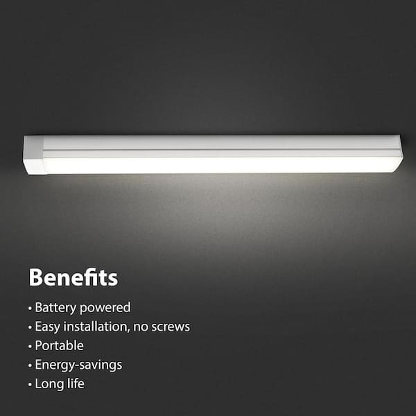 Fluorescent Battery Operated Lights LED Blade 60.5CM. Under Cabinet