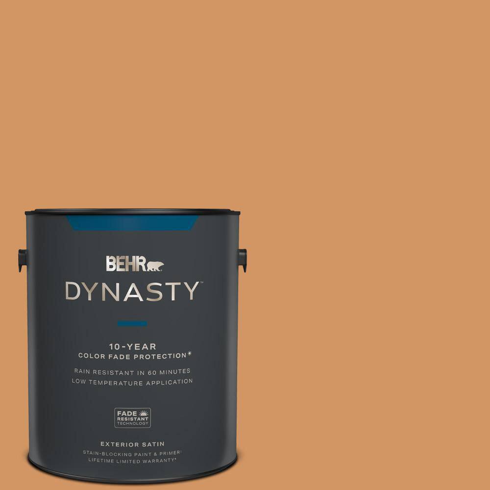 BEHR DYNASTY 1 gal. #280D-5 Glazed Pecan Satin Enamel Exterior Stain ...