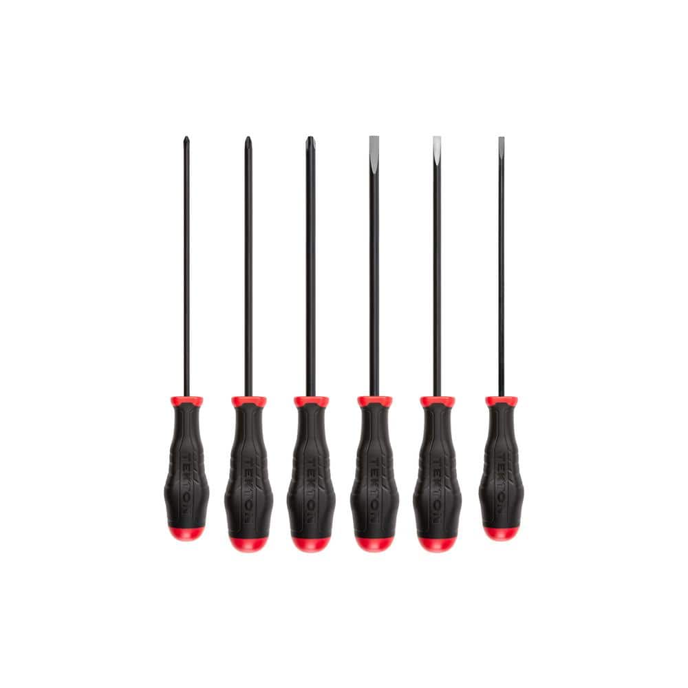 TEKTON High-Torque Black Oxide Blade Screwdriver Set, 6-Piece (#1-#3,3/ ...