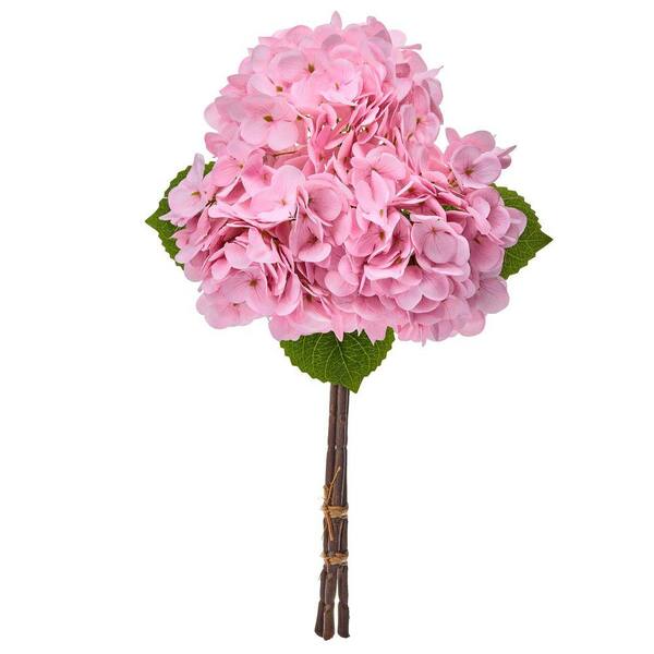 Reviews for Regency International 18 in. Pink Artificial Pe Hydrangea ...