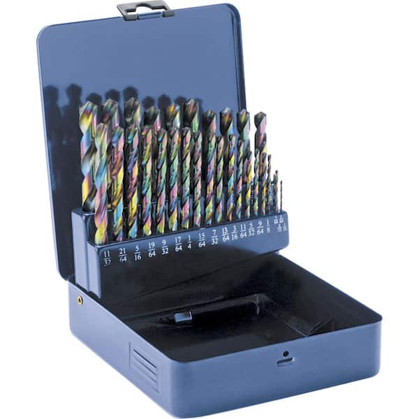 Steelex 1/16 in. to 1/2 in. Cobalt Drill Set (29-Piece) D2140 - The ...