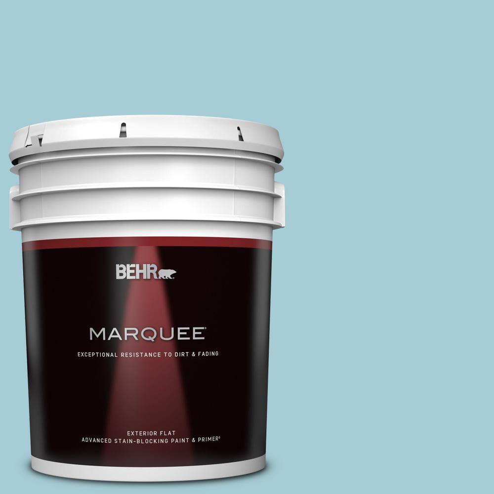 BEHR MARQUEE 5 gal. #S460-2 Drip Flat Exterior Paint & Primer 445005 ...
