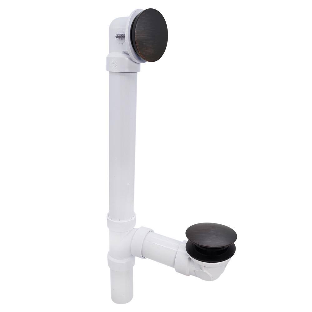 Westbrass 12 in. and 4 in. Bath Waste and Overflow with Tip-Toe Drain ...