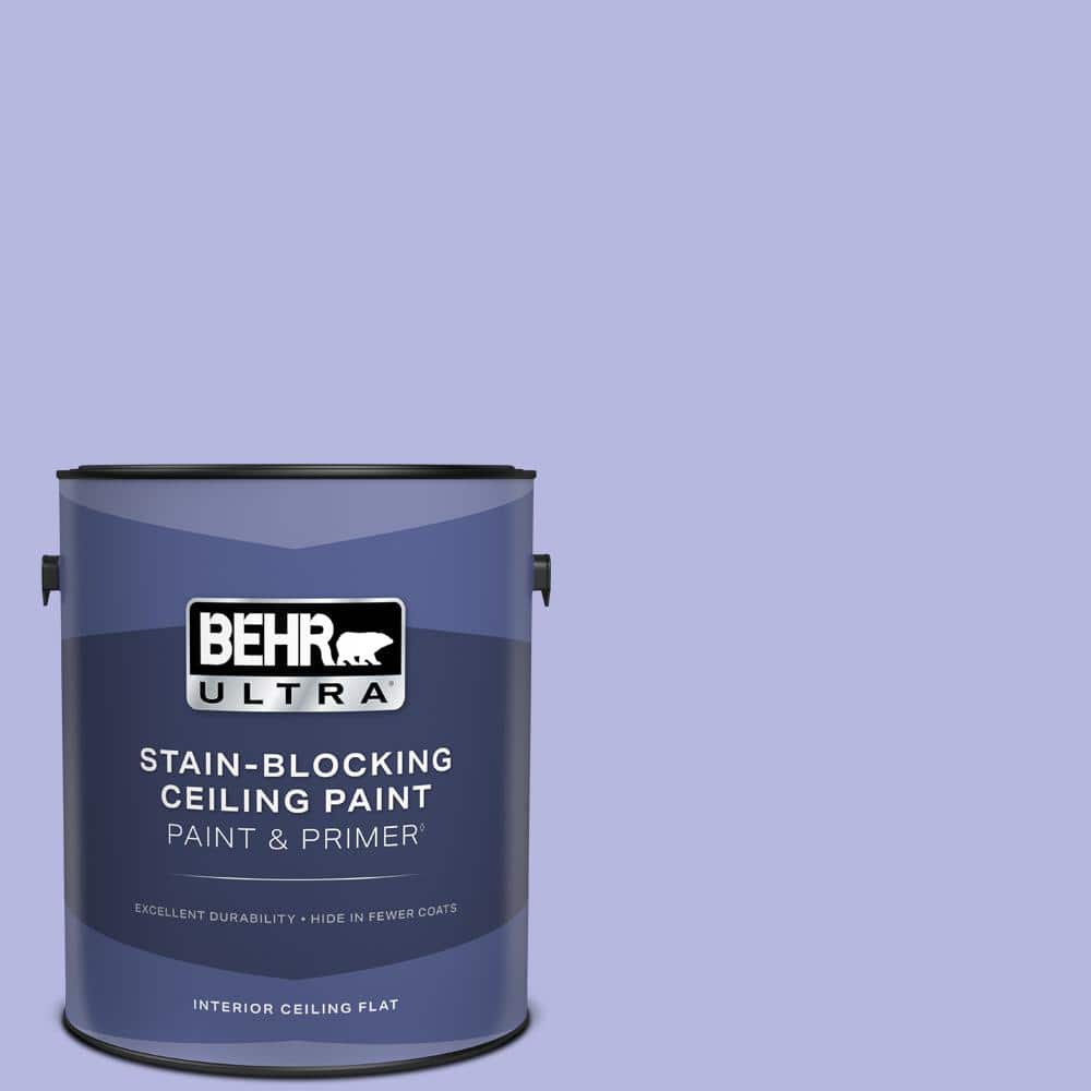 BEHR ULTRA 1 gal. #P550-3 Lavender Cloud Ceiling Flat Interior Paint ...