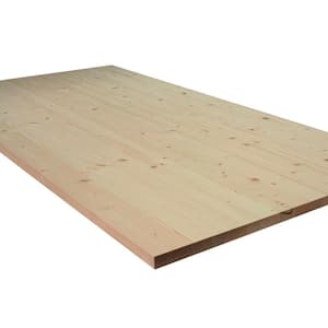 1 in. x 36 in. x 36 in. Allwood Pine Project Panel Table Island Top EGP ...