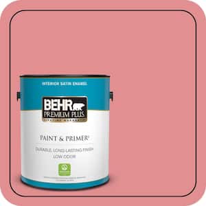 BEHR ULTRA 1 gal. #140D-4 Fresh Pink Extra Durable Flat Interior Paint ...