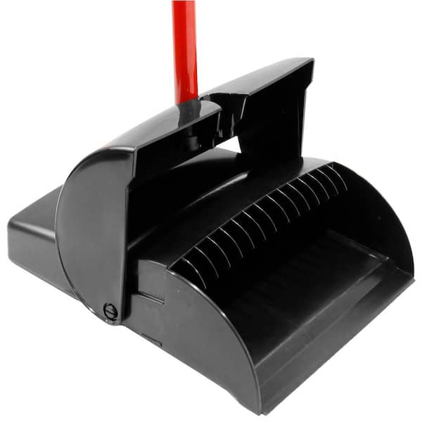 Libman 12 in. x 36 in. High Power Closed Lid Lobby Dustpan with Handle ...