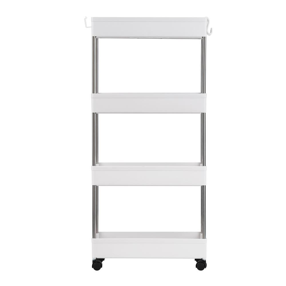 Karl home Mobile Plastic Multi-Functional 4-Wheeled Storage Cart in ...