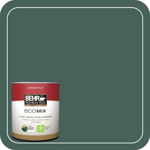 BEHR PREMIUM PLUS 1 qt. #T18-20 Equilibrium Flat EcoMix Plant-Based ...