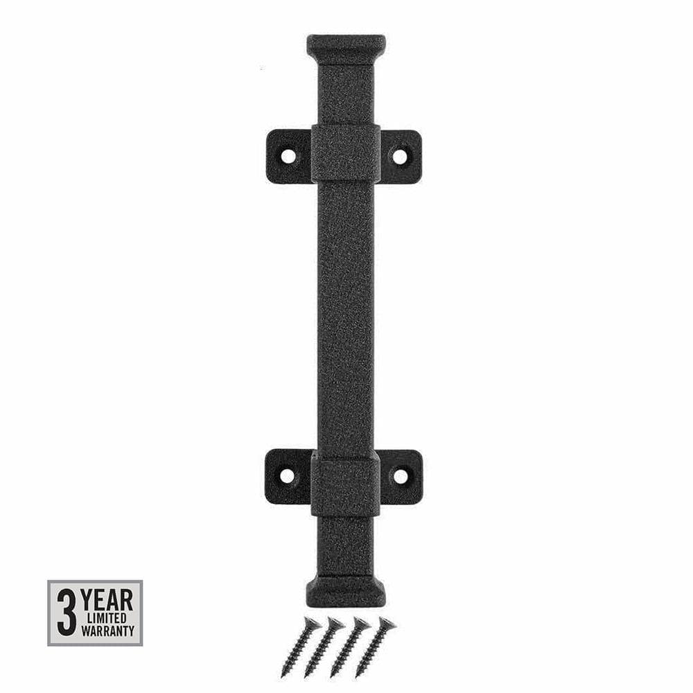 Everbilt 10 in. Black Heavy-Duty Door Pull 33594 - The Home Depot