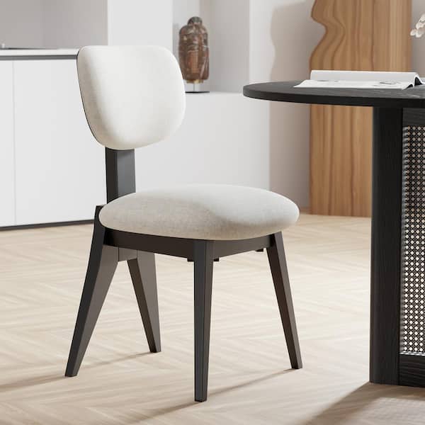 Dovelina Courtelle s Upholstered Modern Grey Dining Chairs with Black Leg Set of 2 HD 2024032204