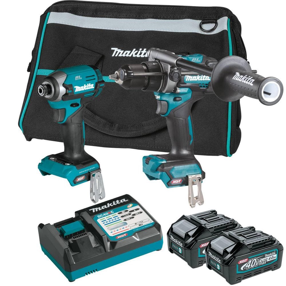 Makita 40V max XGT Brushless Cordless 2-Pc. Combo Kit (4. 0Ah) GT201SM ...