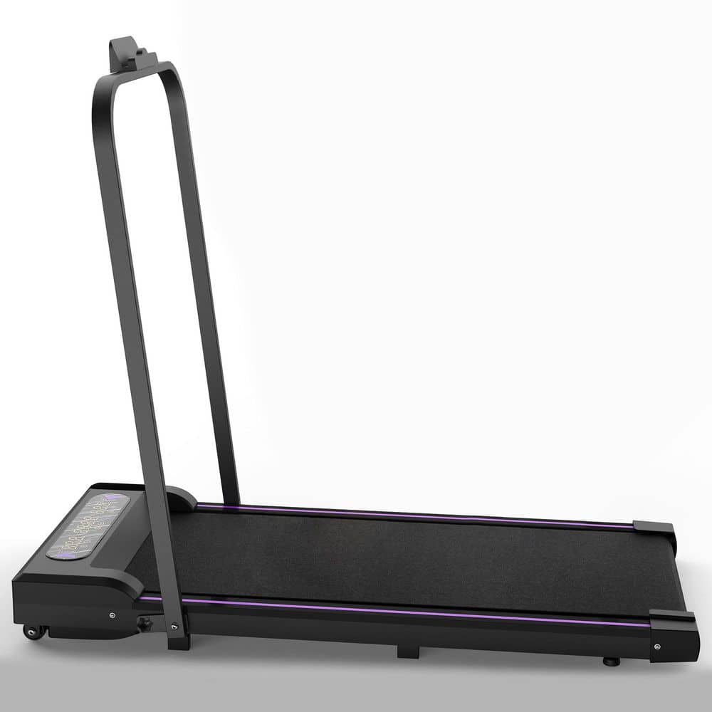 Tidoin 2.5 HP Black Metal Portable 2-in-1 Under Desk Electric Treadmill ...
