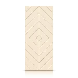 CALHOME 42 in. x 96 in. Hollow Core White Stained Composite MDF Interior Door Slab DMD-CNC-203 ...