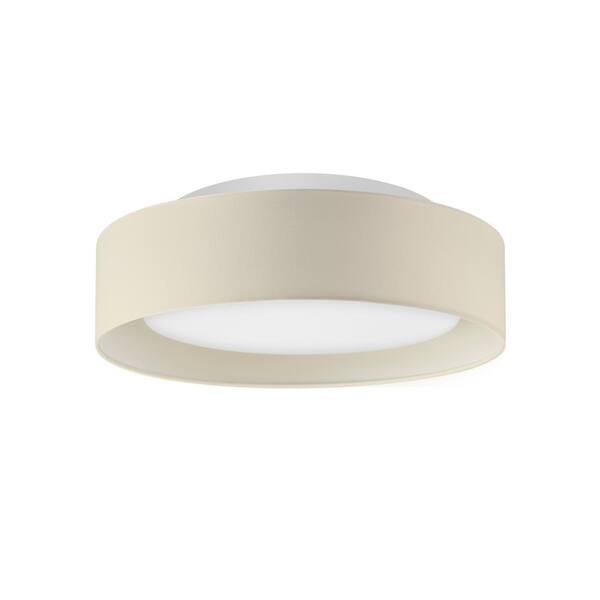 Bromi Design Naomi 15.75 in. Beige Flush Mount Lighting Fixture B4107BG ...