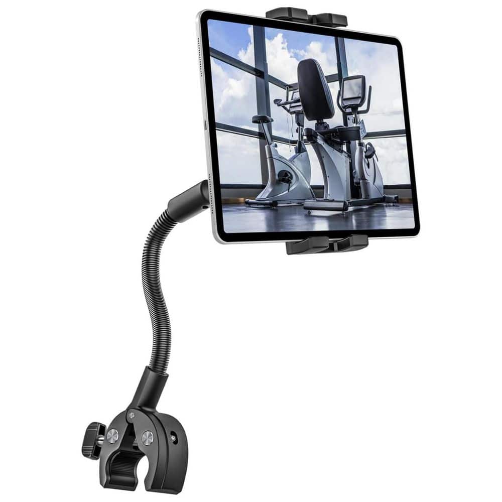 Lukyamzn Gooseneck Treadmill Tablet Holder Exercise Bike Handlebar ...