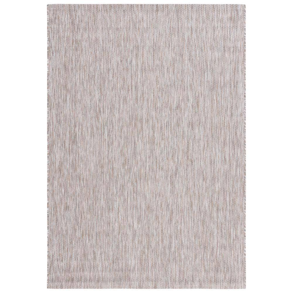 SAFAVIEH Courtyard Ivory/Beige Gray 8 ft. x 10 ft. Geometric Marle ...