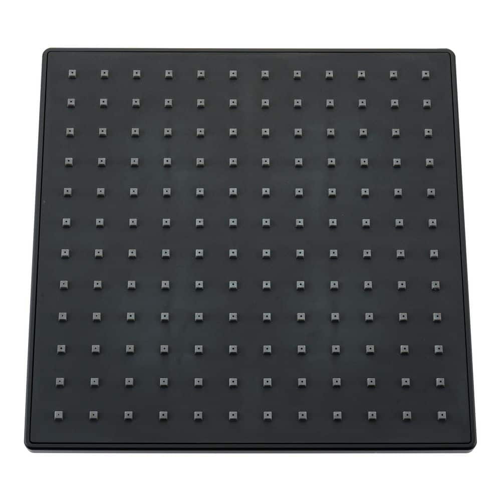 CASAINC 1-Spray Patterns 9 in. Single Wall Mount Square Rain Fixed ...