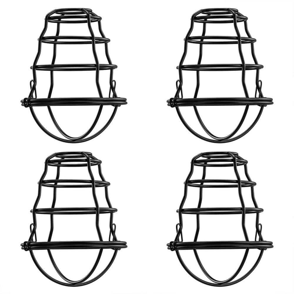BIBIVIS Industrial Light Bulb Cage, DIY Vintage Style Light Cage for ...