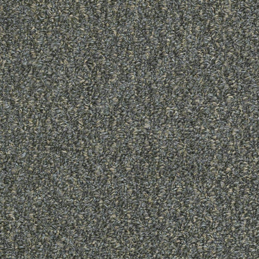 TrafficMaster Isla Vista - Fieldstone - Gray 14 oz. SD Olefin Berber ...