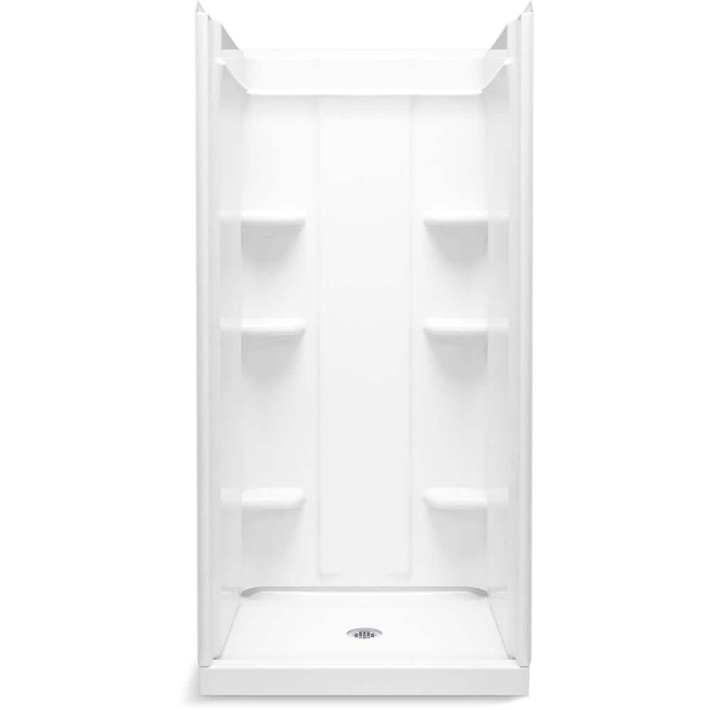KOHLER Medley 36 in. W x 75.5 in. H Vikrell Alcove Shower Wall Surround ...