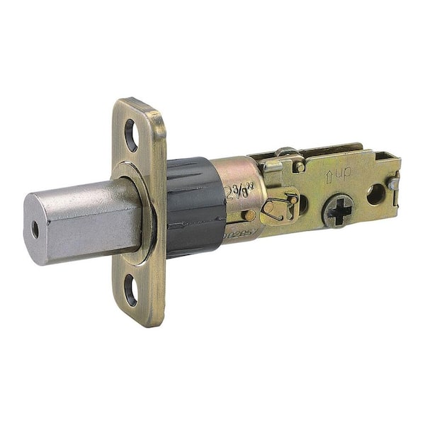 Design House Universal Antique Brass 6-Way Replacement Deadbolt Latch ...
