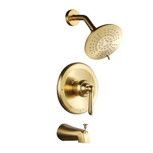 ARCORA 6 in. Shower System with Bathtub Spout-Shower and Thermostatic ...