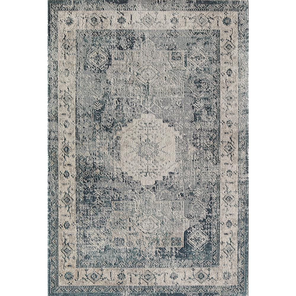 Rugs America Cora French Toile Blue Transitional Vintage 8 ft. x 10 ft ...