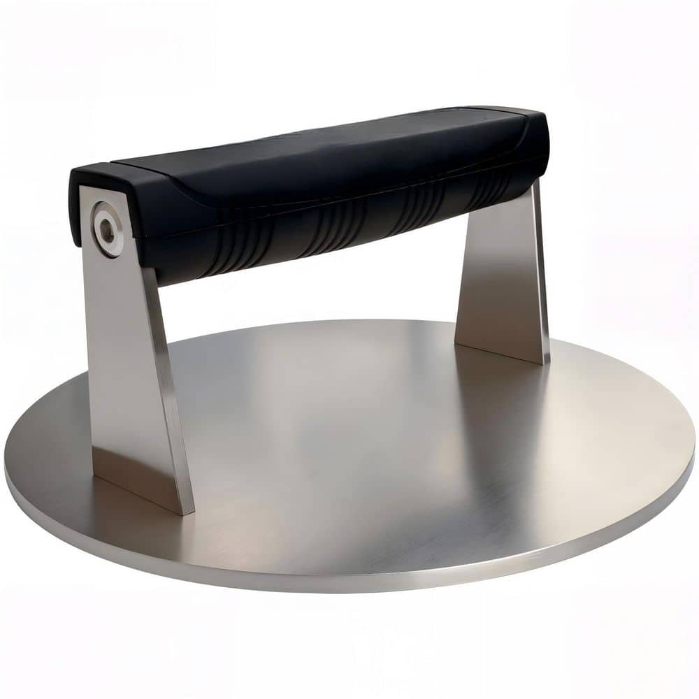 Wudkey 8 in. Stainless Steel Smash Burger Smasher, Barbecue Press with ...