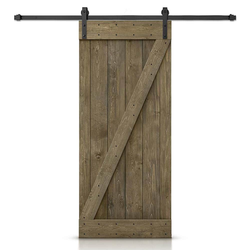 CALHOME Z Series 20 in. x 84 in. Aged Barrel Stained Assembly Required ...