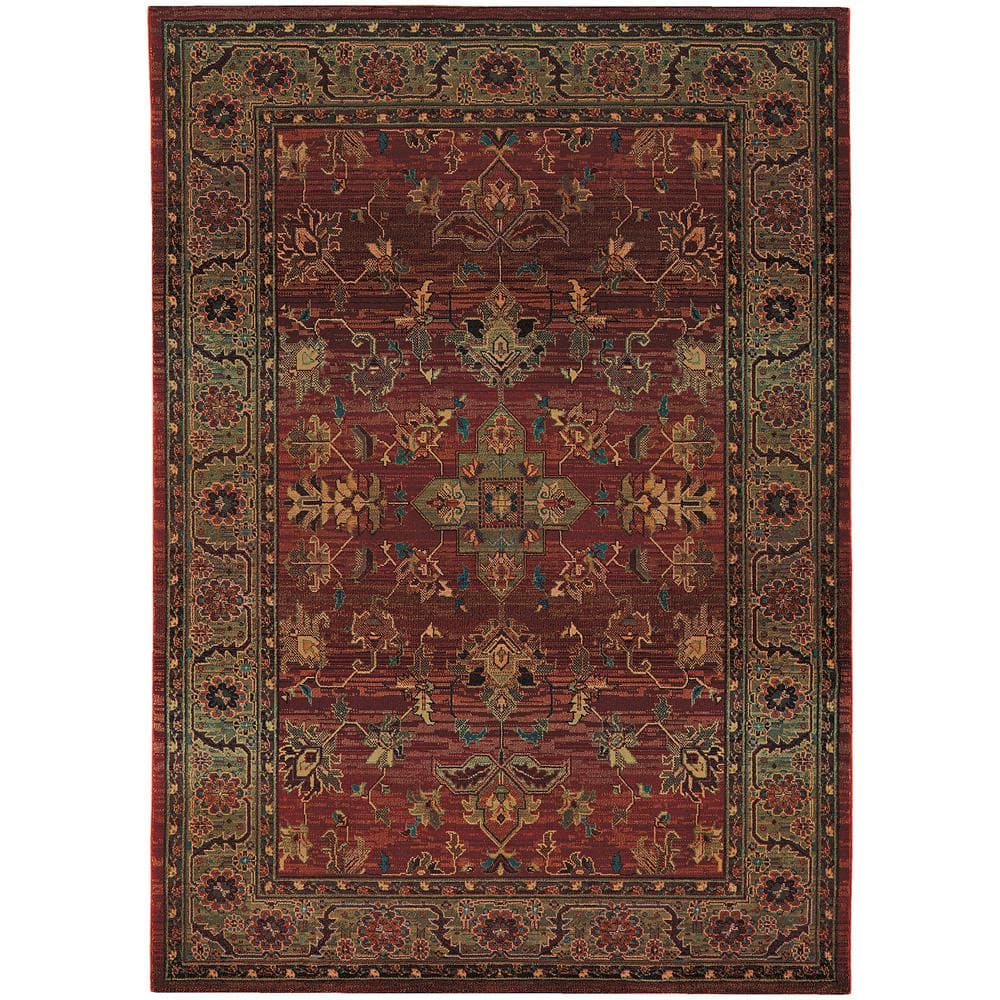 Home Decorators Collection Enchantment Brick 7 ft. x 9 ft. Area Rug ...