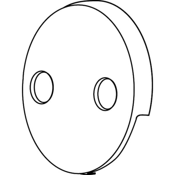 Delta Overflow Plate in White RP7424WH - The Home Depot