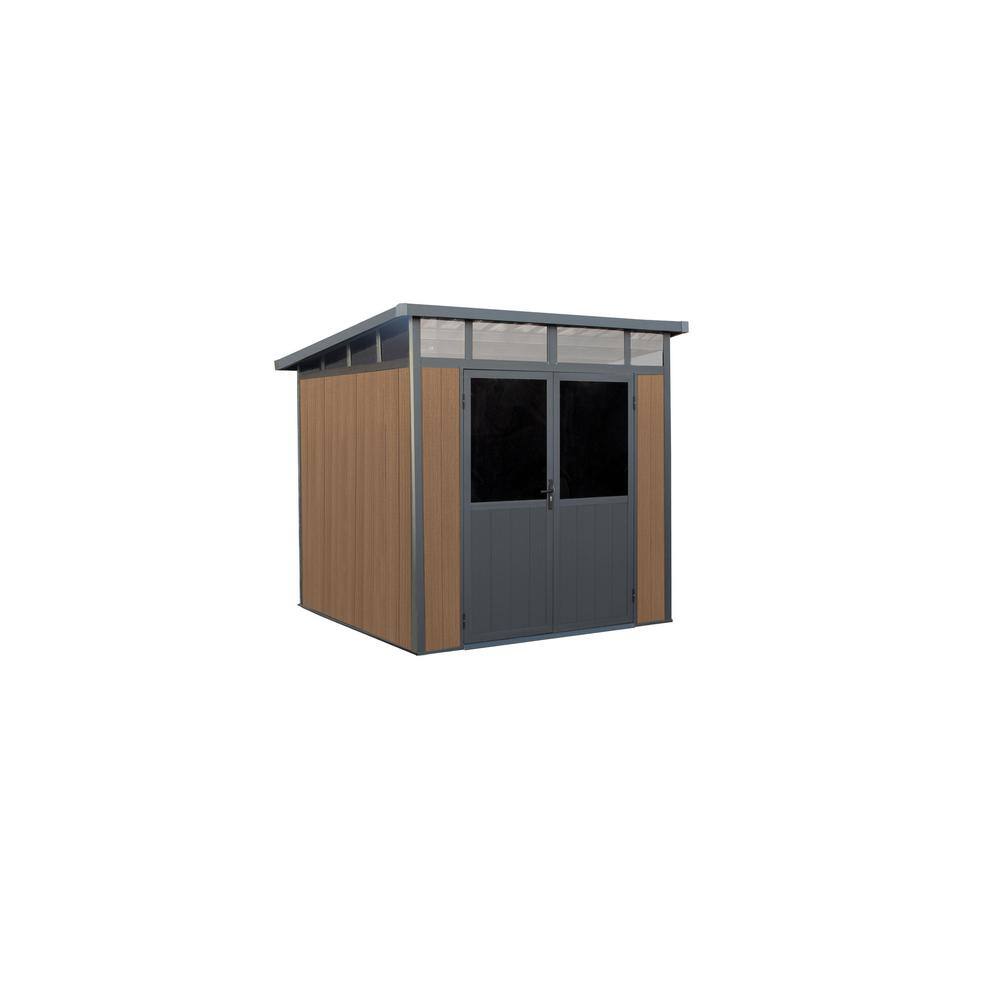 Leisure Season 7 ft. x 7 ft. Wood Plastic Composite Heavy-Duty Storage ...