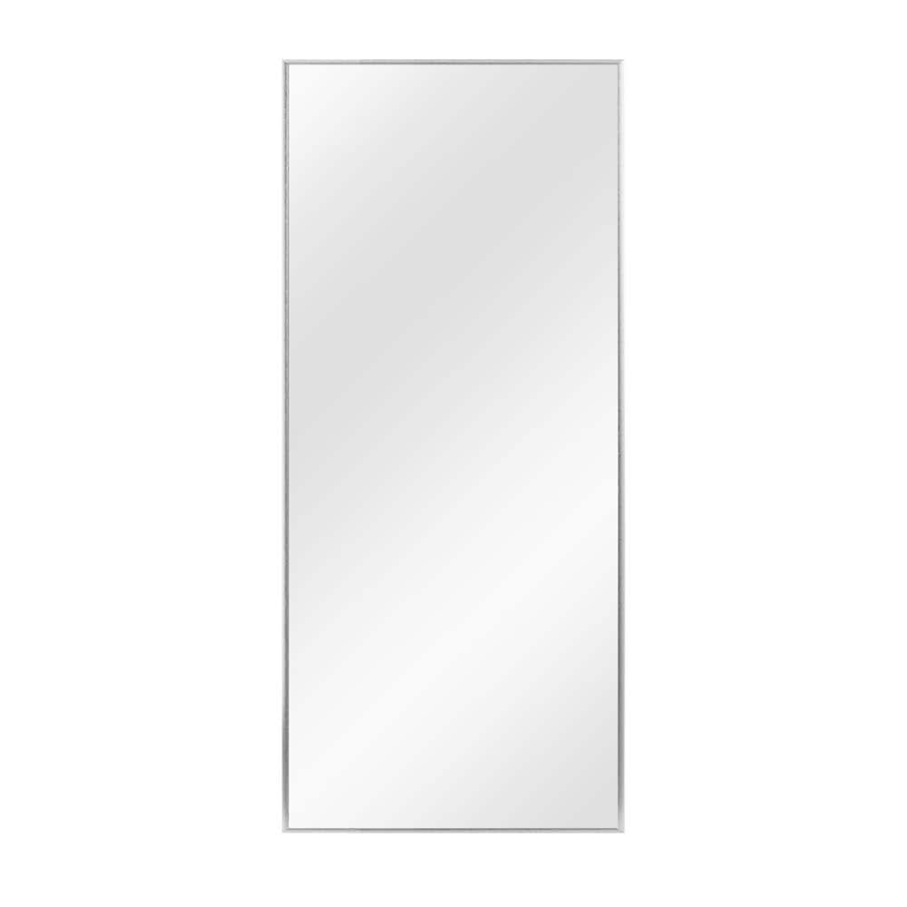 Dovelina 71 in. x 24 in. Modern Rectangle Framed Light Silver Full ...