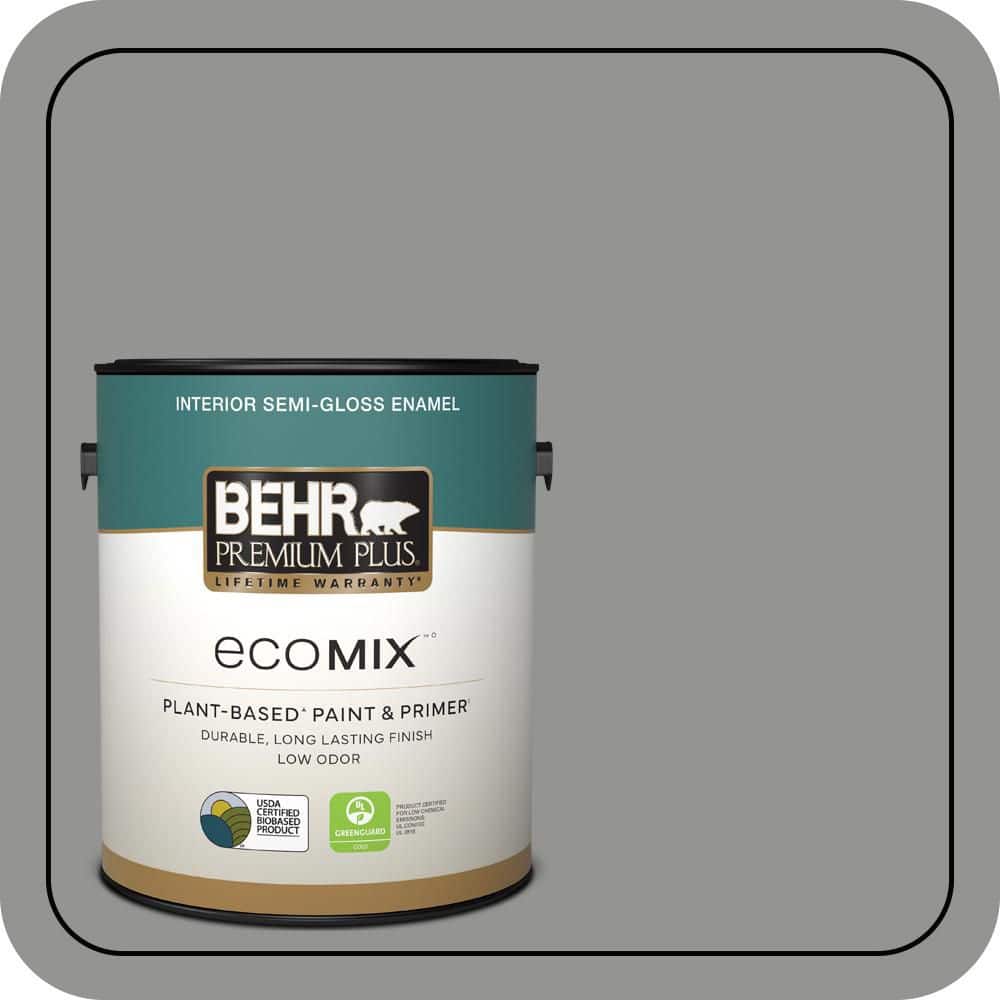 BEHR PREMIUM PLUS 1 gal. #780F-5 Anonymous Semi-Gloss Enamel EcoMix ...