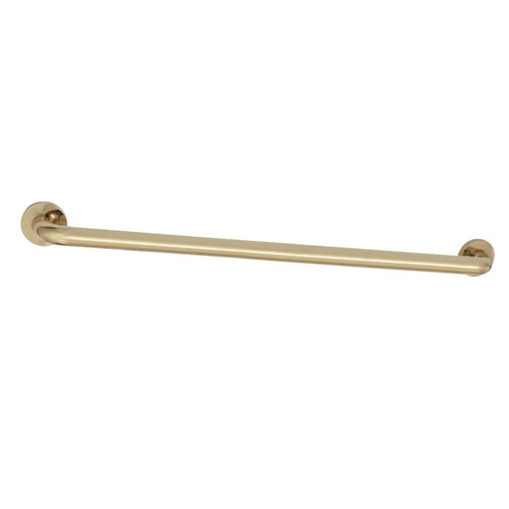 Kingston Brass Meridian 30 in. x 1.25 in. Grab Bar in Polished Brass ...