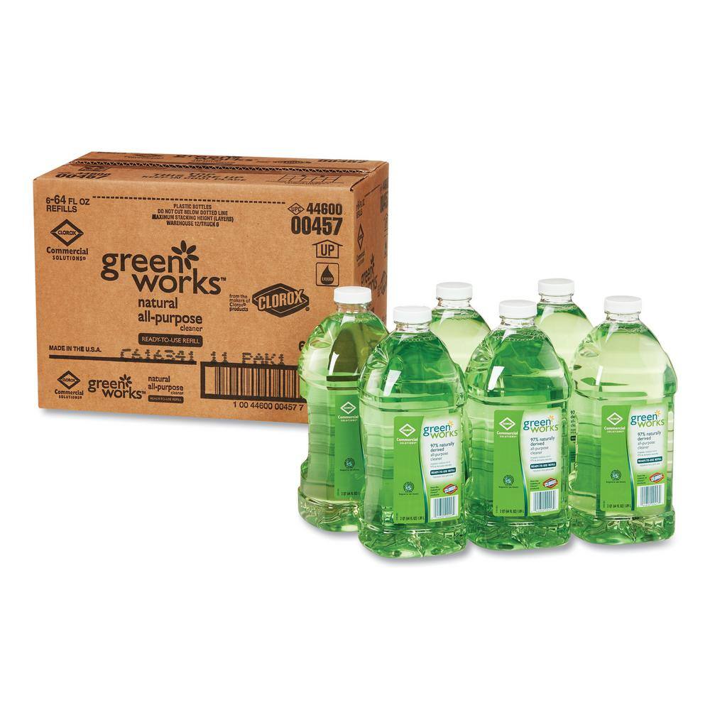 Green Works 64 oz. Original Scent Multi-Surface All-Purpose Cleaner ...