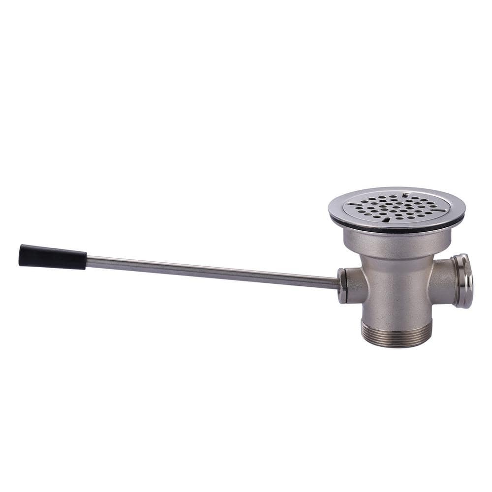 ARCORA 3-1/2 in. Commercial Kitchen Sink Drain With Lever Handle in ...