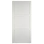 EVERMARK Expressions 37 in. x 84 in. 3-Panel Solid MDF White Primed ...