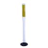 Three D Traffic Works 42 in. White Flat Delineator Post and Base with 3 ...
