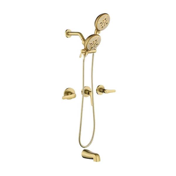 cobbe Rain 3-Handle 5-Spray Shower Faucet 1.8 GPM with Pressure Balance ...