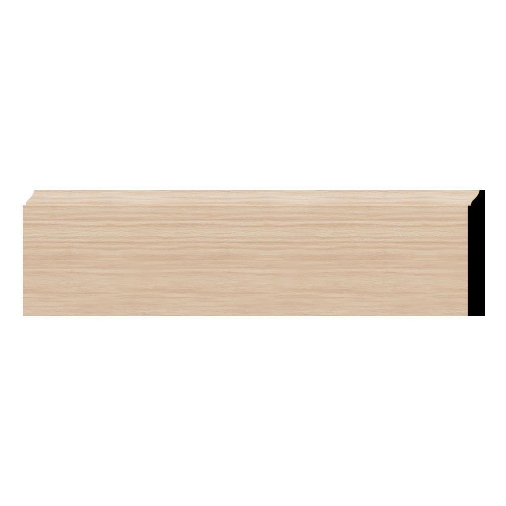 Ekena Millwork WM618 0.56 in. D x 5.25 in. W x 96 in. L Wood Red Oak ...