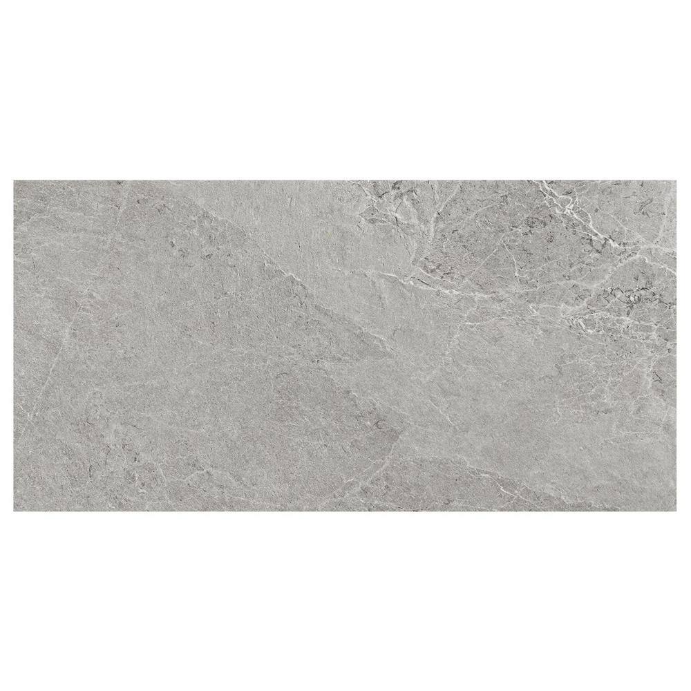 Ivy Hill Tile LithoTech Silver Gray 23.62 in. x 47.24 in. Matte ...