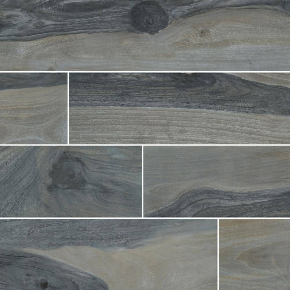MSI Timberland Azul 8 in. x 36 in. Matte Porcelain Floor and Wall Tile ...